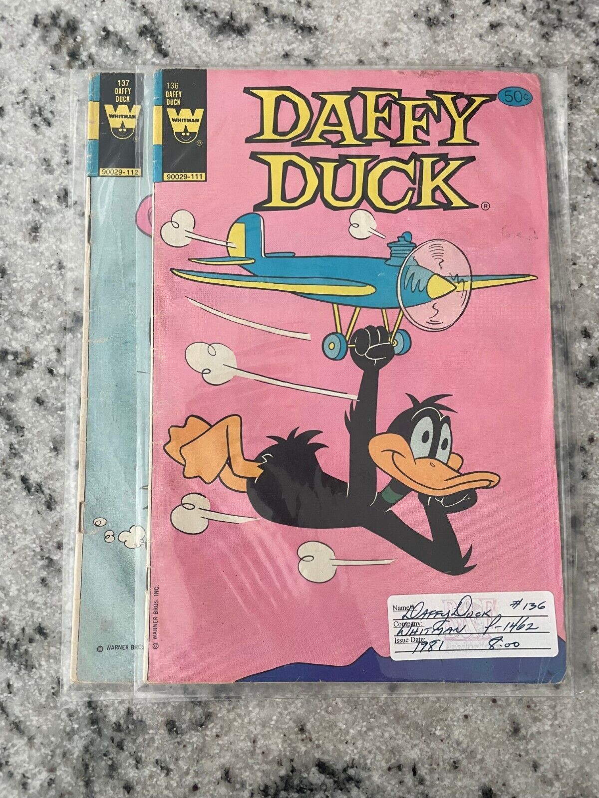 Lot Of 2 Daffy Duck Gold Key Whitman Comic Books # 136 137 Looney Tunes ...