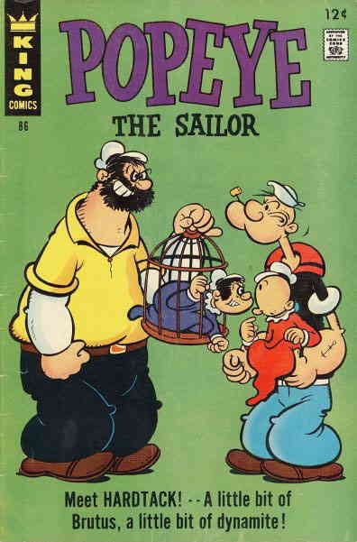 Popeye #86 VG ; King | low grade comic 1st Appearance Hardtack | Comic ...
