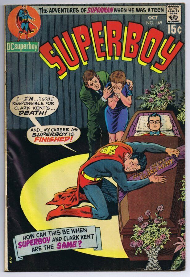 Superboy #169 ORIGINAL Vintage 1970 DC Comics | Comic Books - Bronze ...