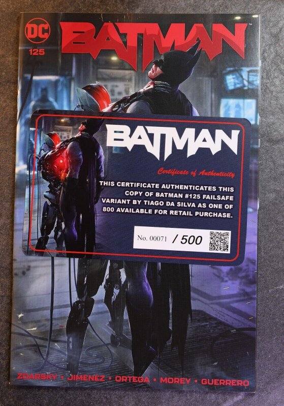 Batman #125 Tiago DA Silva 5 Book Variant Cover A, 2nd Print, 1:25 ...