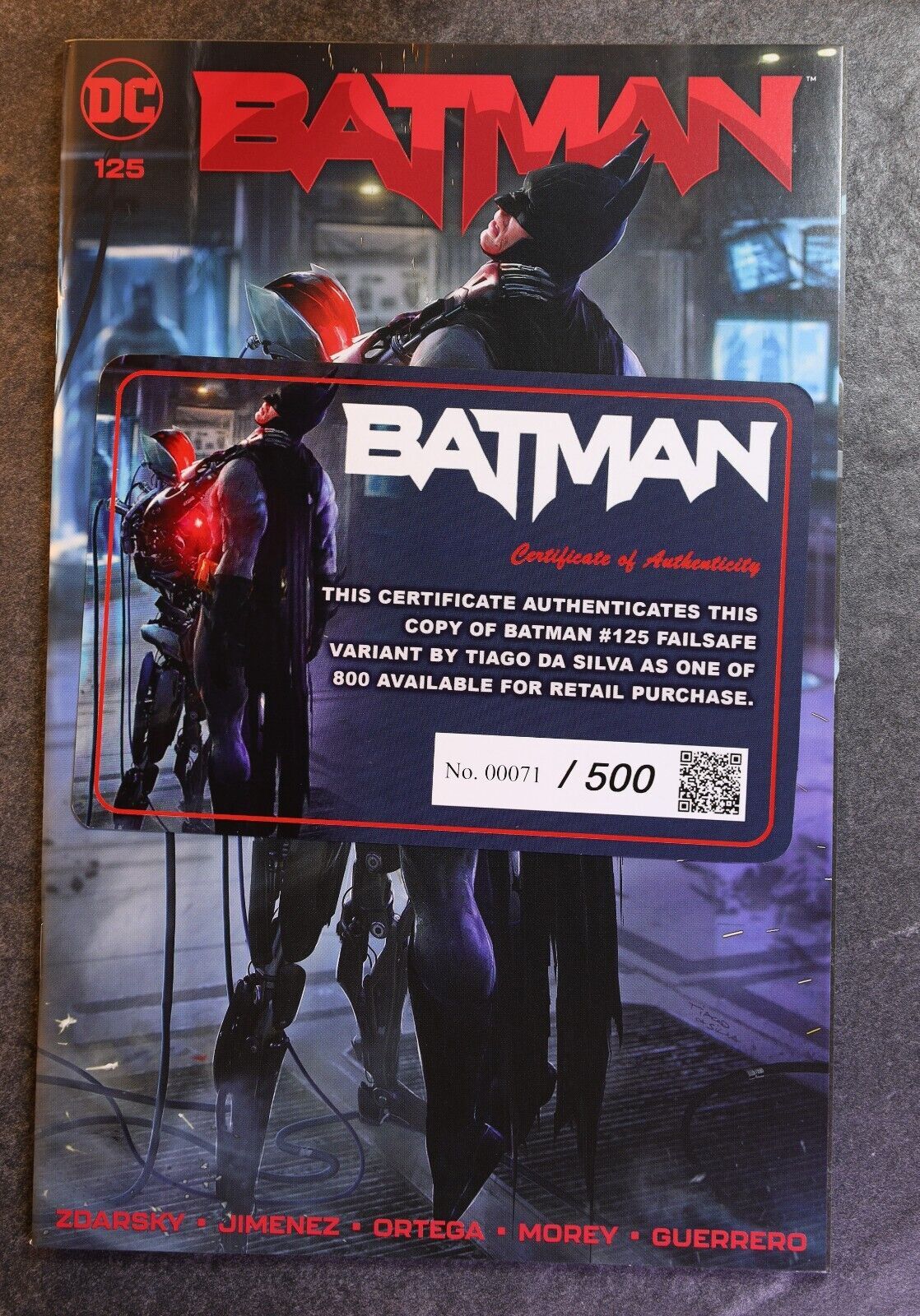 Batman #125 Tiago DA Silva 5 Book Variant Cover A, 2nd Print, 1:25 ...