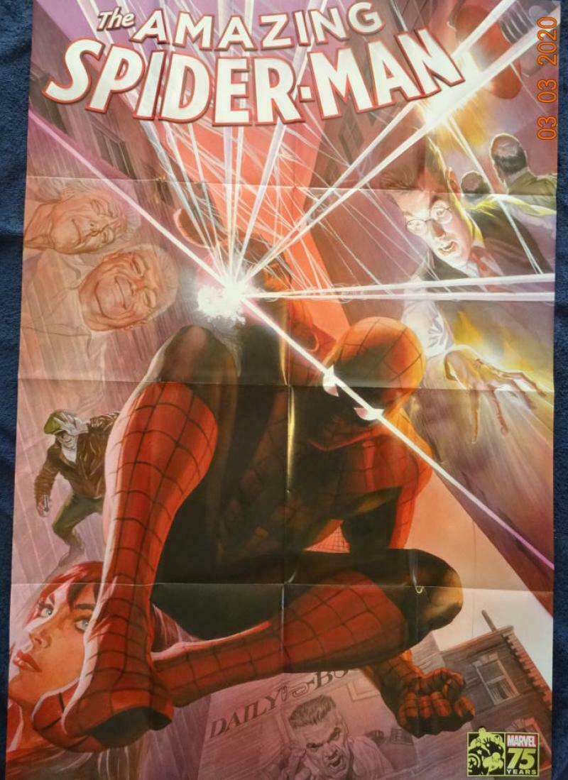 AMAZING SPIDER-MAN Promo Poster 24 x 36 2014 MARVEL Unused more in ID ...