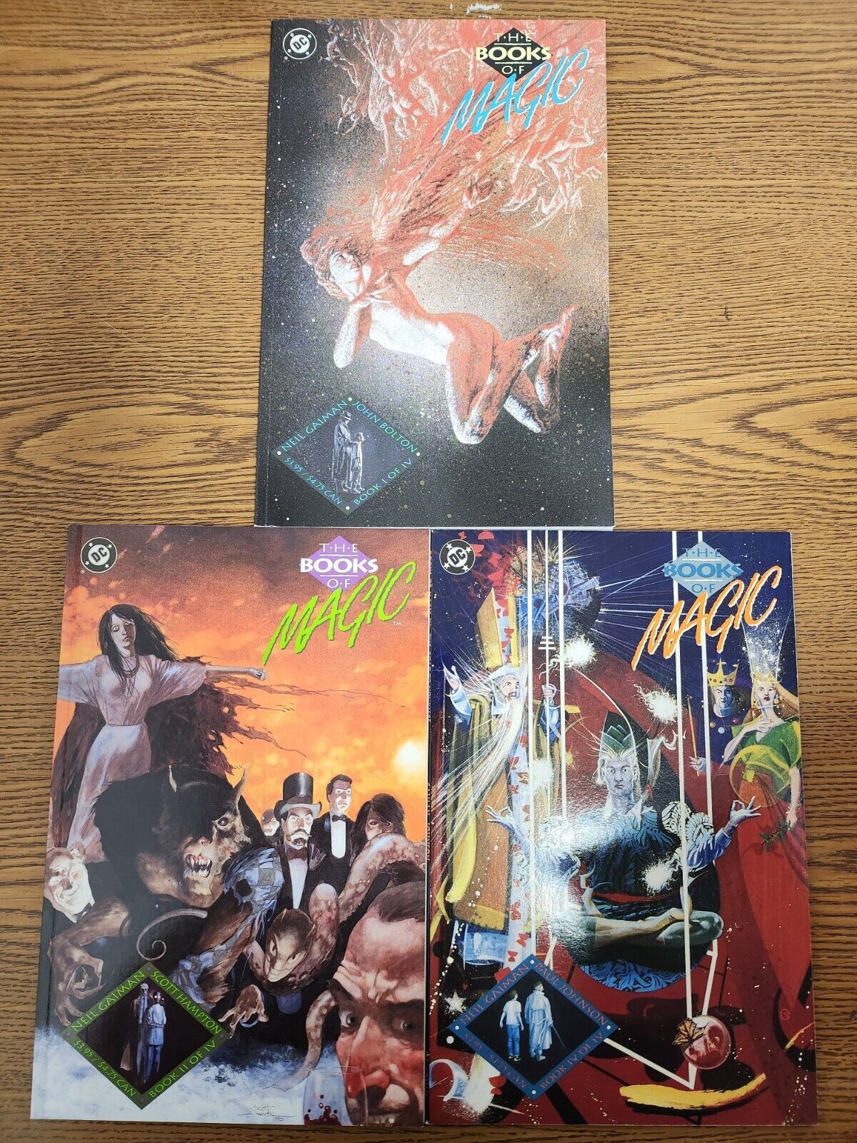 Books of Magic 3PC LOT #1,2,4 - Neil Gaiman Work / Prestige Formats (9. ...