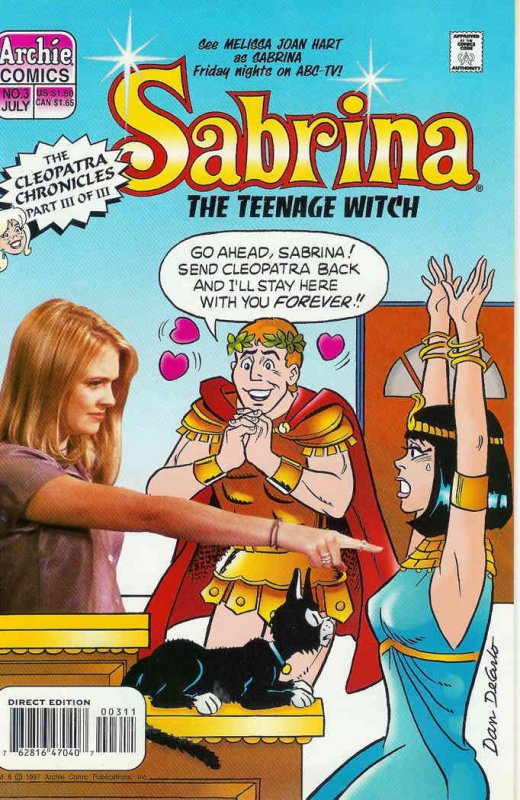 Sabrina #3 VG ; Archie | low grade comic Melissa Joan Hart Photo Cover ...