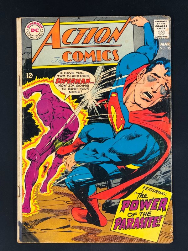 Action Comics #361 (1968) GD- 2nd Appearance of the Parasite! Neal ...