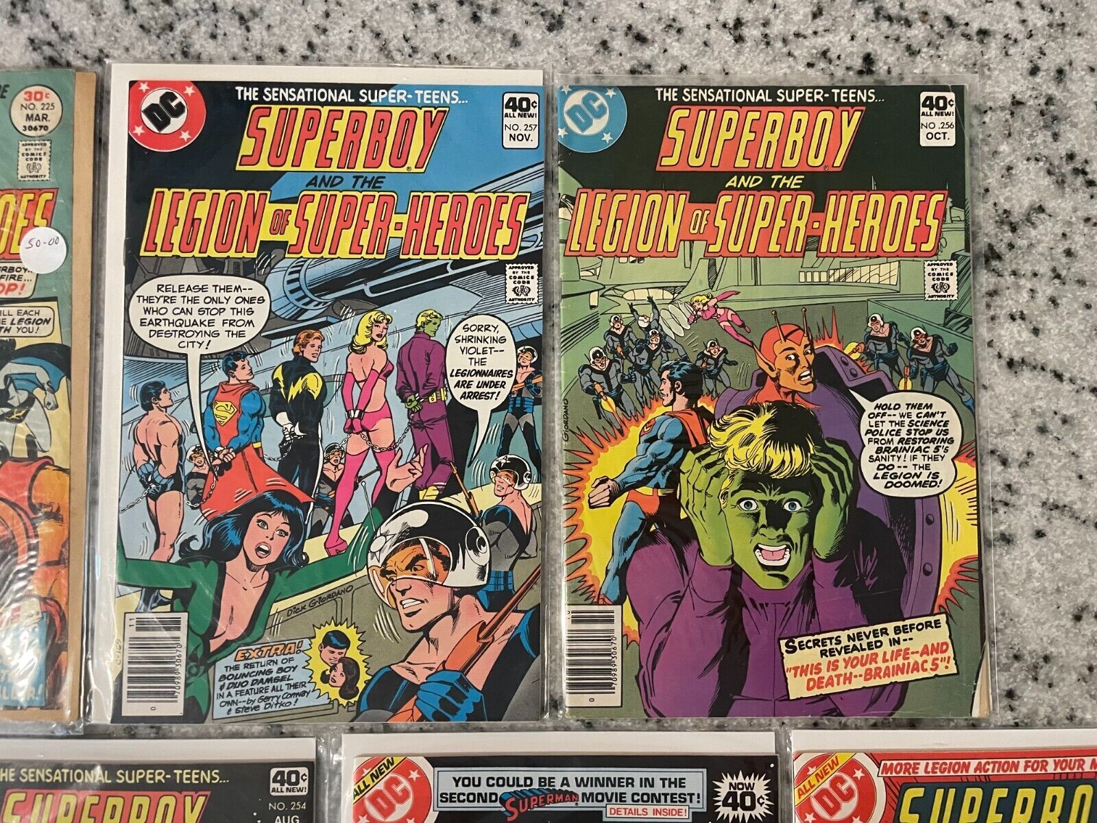 7 Superboy DC Comic Books # 246 247 254 255 256 257 225 Superman Batman ...
