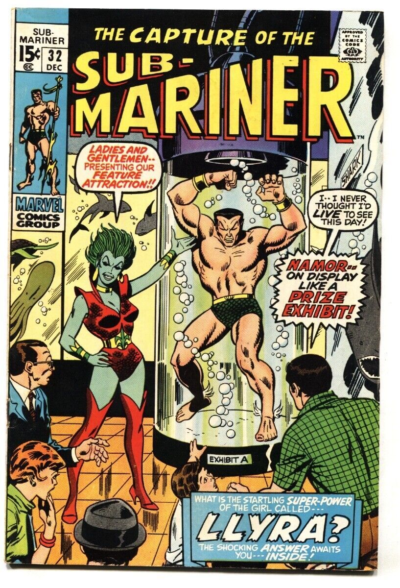 SUB-MARINER #32-1971-MARVEL-1st Llyra-comic book | Comic Books - Bronze ...