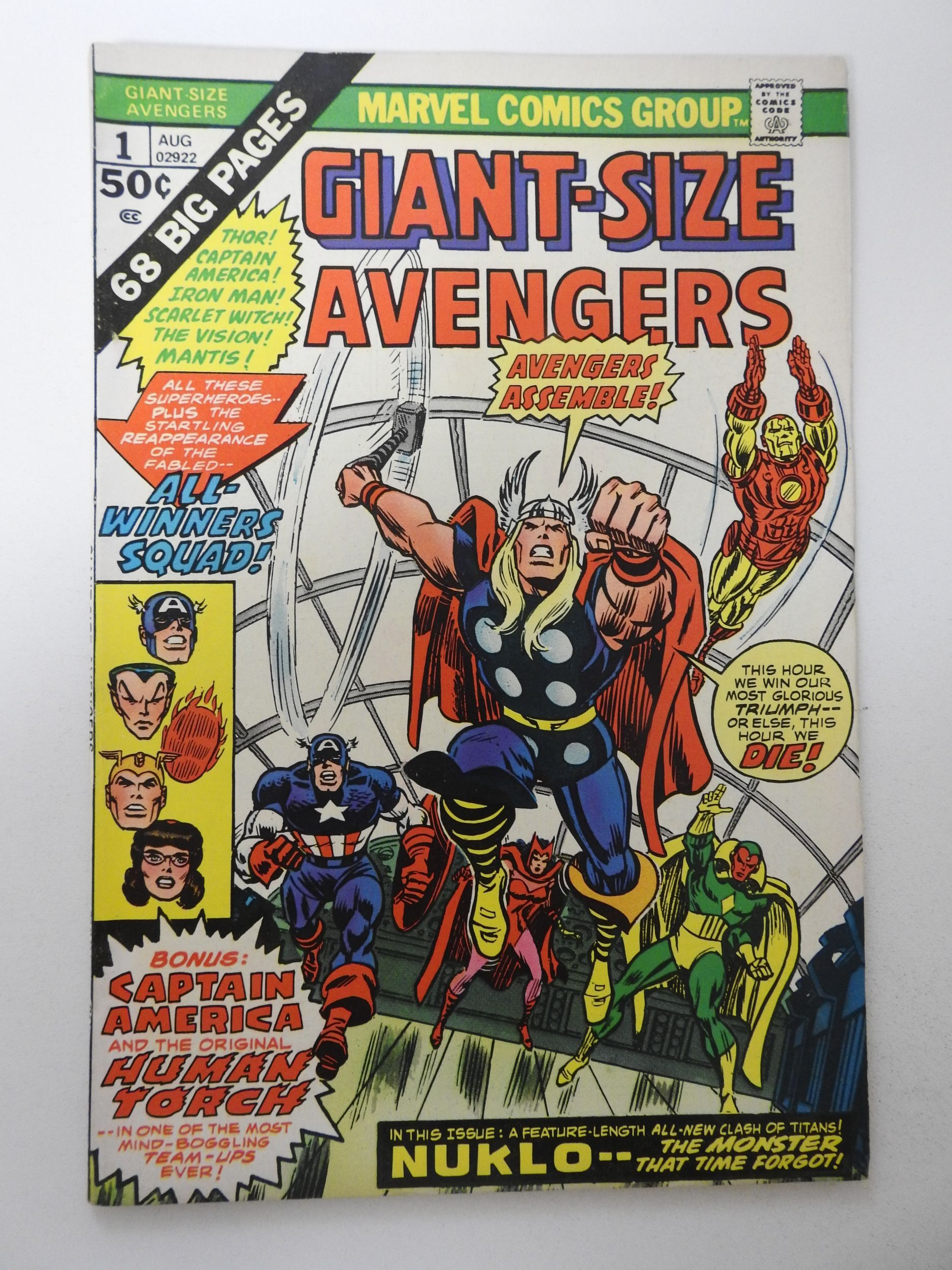 Giant-Size Avengers #1 (1974) FN- Condition! | Comic Books - Bronze Age ...