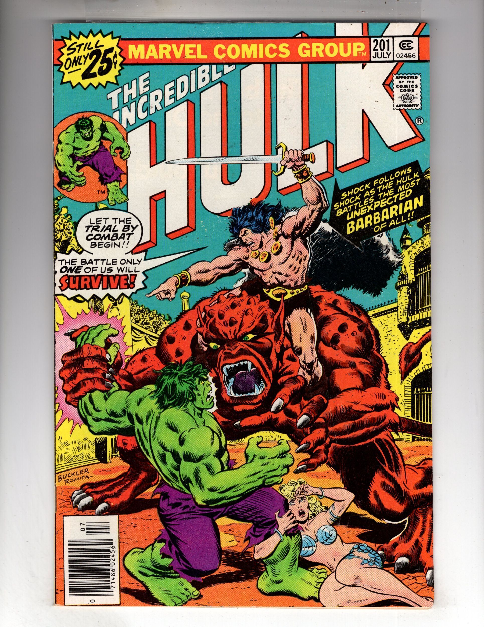 The Incredible Hulk #201 (1976) THE SWORD AND THE SORCERER! / ECA11x ...