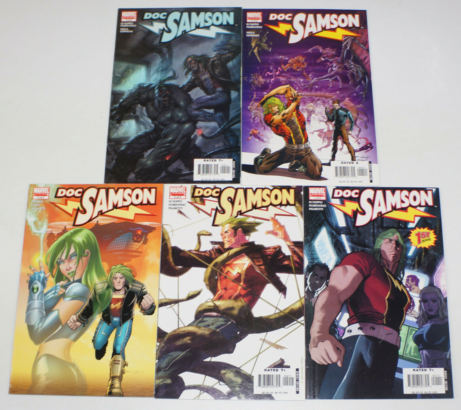 Doc Samson vol. 2 #1-5 VF/NM complete series - amanda conner - lucio ...