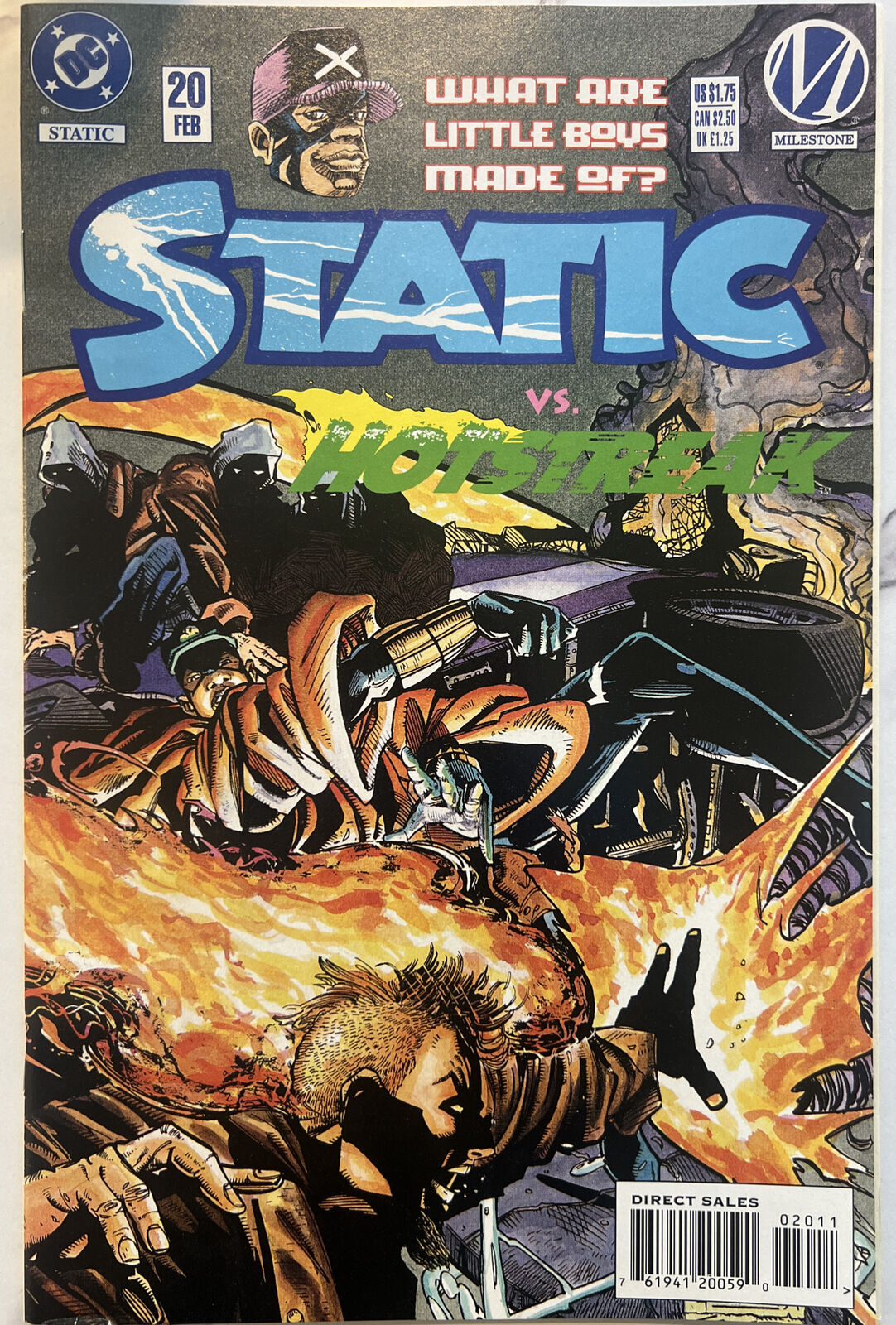 STATIC #20 DC MILESTONE 2/1995 pleas see pictures | Comic Books ...