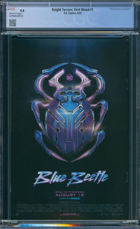 Knight Terrors First Blood #1 CGC 9.8 2nd Cameo App of Insomnia Cover A ...