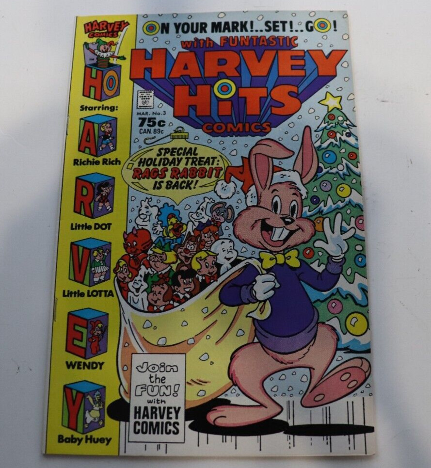 Harvey Hits Comics #3 Harvey Comics March 1987 Rags Rabbit | Comic ...