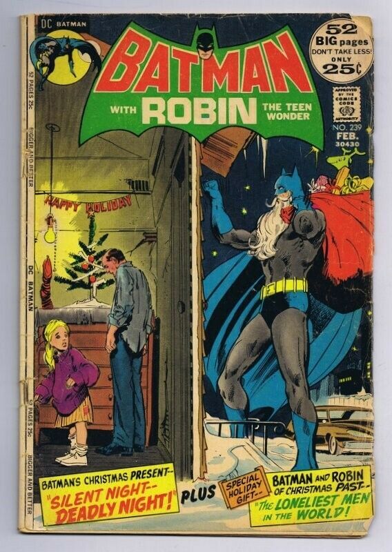 Batman #239 ORIGINAL Vintage 1972 DC Comics Santa Claus Neal Adams ...