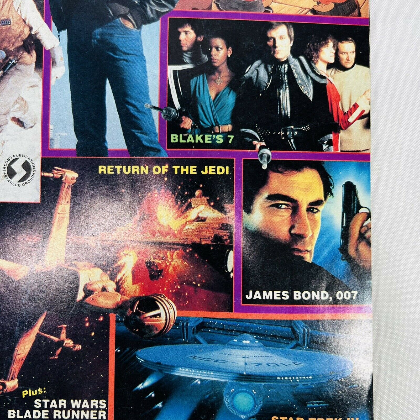 Starlog Poster Magazine Vol #8 Star Wars James Bond Snow White 1987 ...