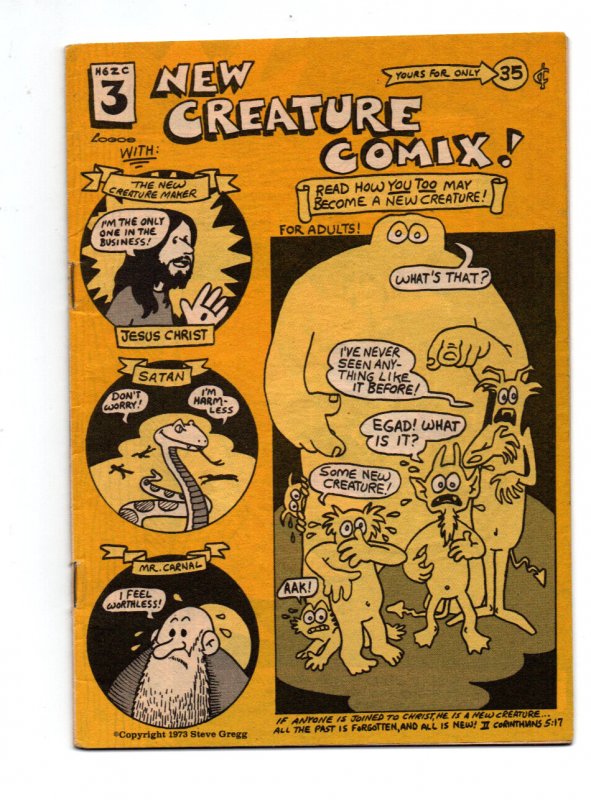 Holy Ghost Zapped Comix #3 New Creature - Underground/Christian- Logos ...