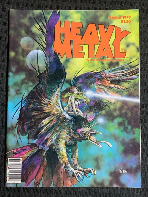 1978 Aug HEAVY METAL Fantasy Illustrated Magazine VF- 7.5 Richard ...