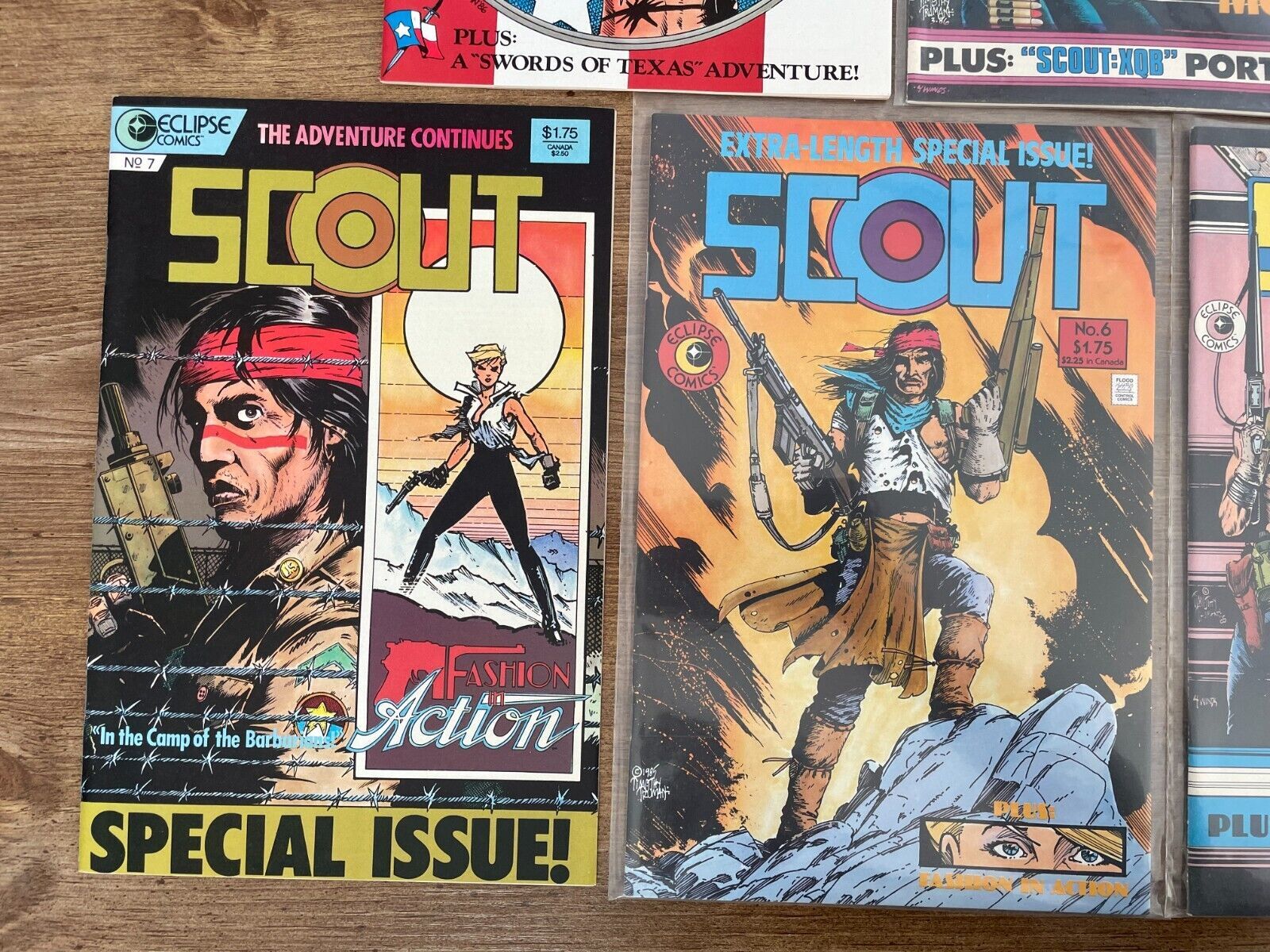 Lot Of 7 Scout Eclipse Comic Books # 4 5 6 7 9 10 15 Timothy Truman Series J934 | Comic Books ...
