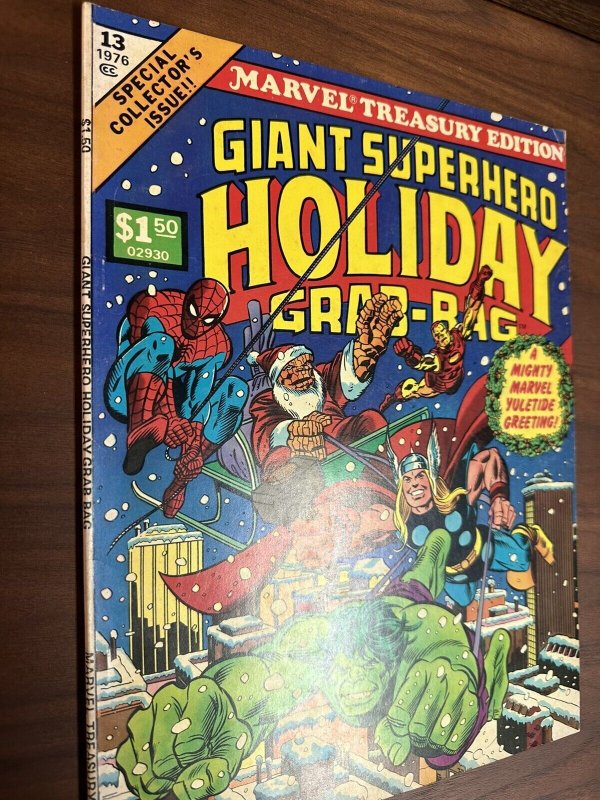 Marvel Treasury Edition #13 FN Holiday Grab Bag 1976 comic Spider-Man ...