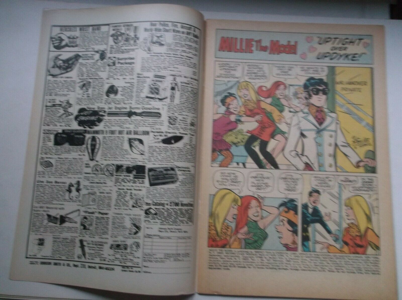 Marvel: Millie the Model #167, Model With a Hippie Archie Flavor, 1967 ...