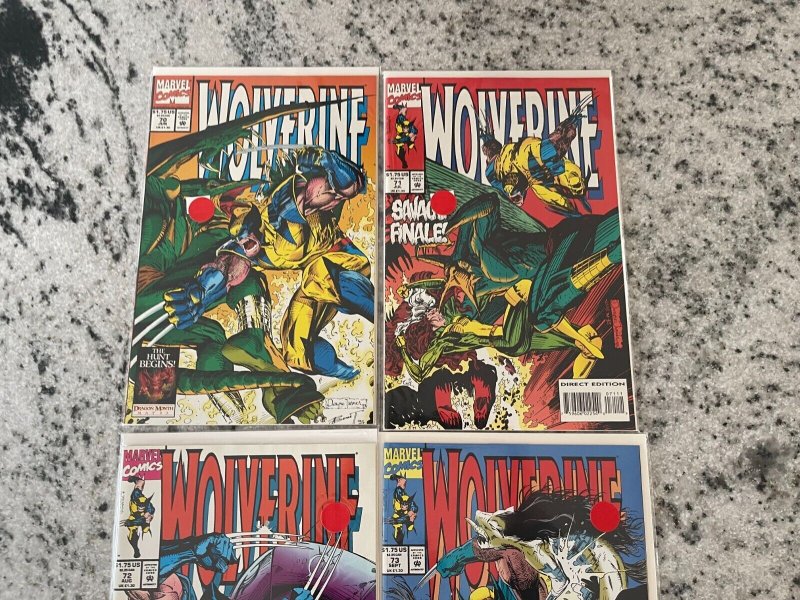 Lot Of 4 Wolverine Marvel Comic Books # 70 71 72 73 NM X-Men Storm ...