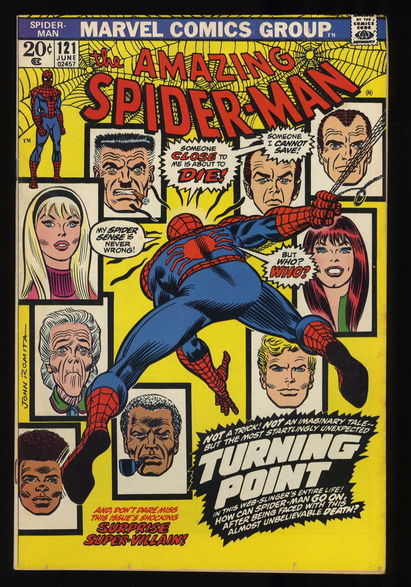 Amazing Spider-Man #121 FN+ 6.5 Death of Gwen Stacy! Romita Cover ...