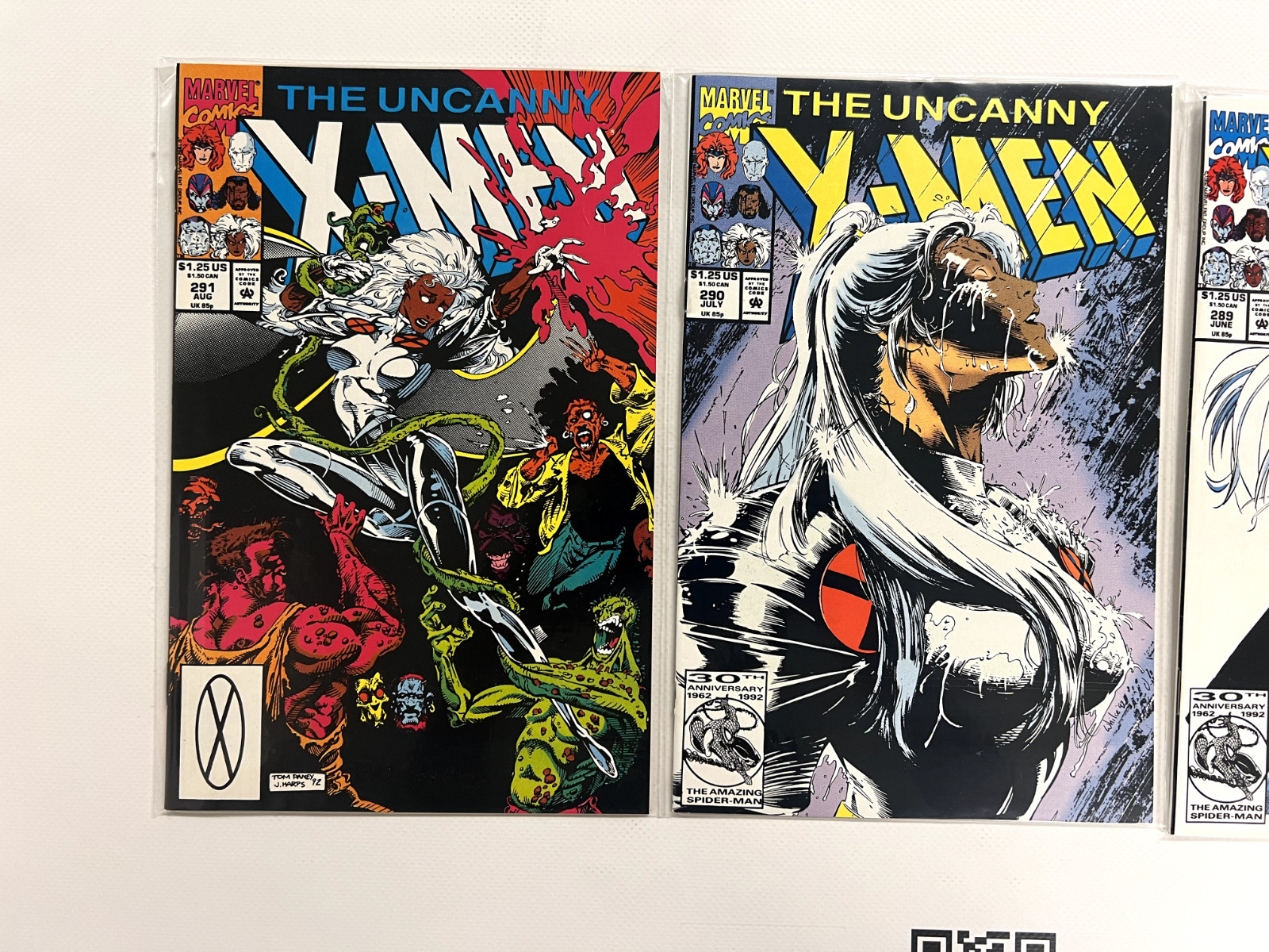3 The Uncanny X-Men Marvel Comic Books #289 290 291 Thor Defenders X ...