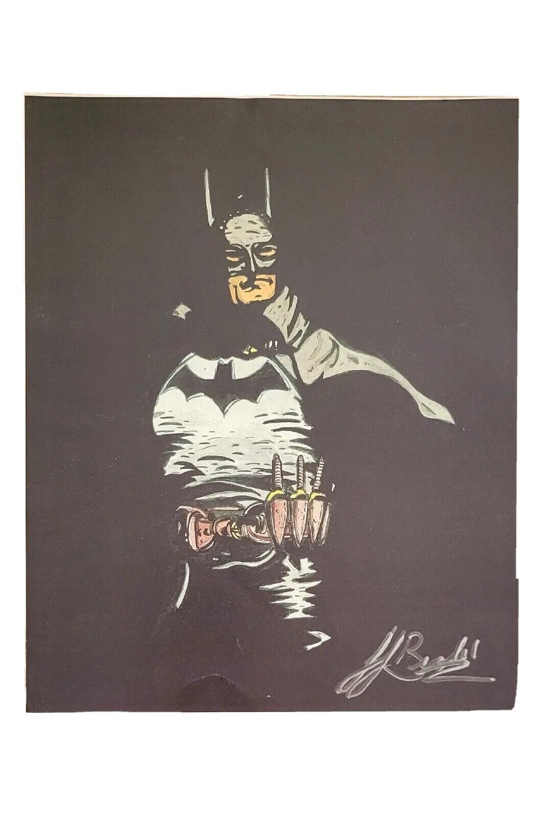 BATMAN: Dark Knight - Artist Commissioned / Signed Art Print 8."×10.5 ...