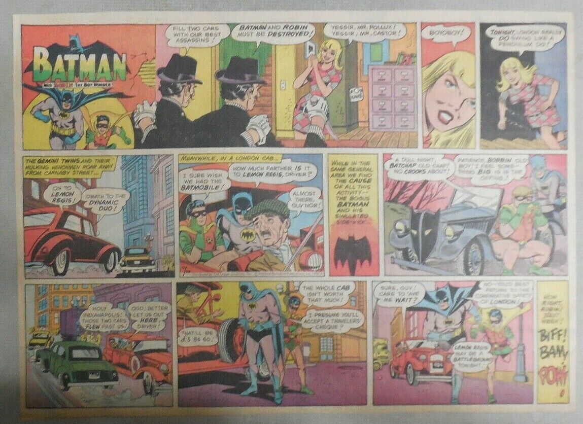 Batman Sunday by Bob Kane from 11/20/1966 Size: 11 x 15 inches | Comic ...
