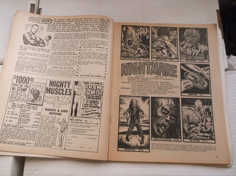 Skywald: Nightmare #3, Awesome Boris Vallejo's Cover, 1971, VG+ (4.5 ...