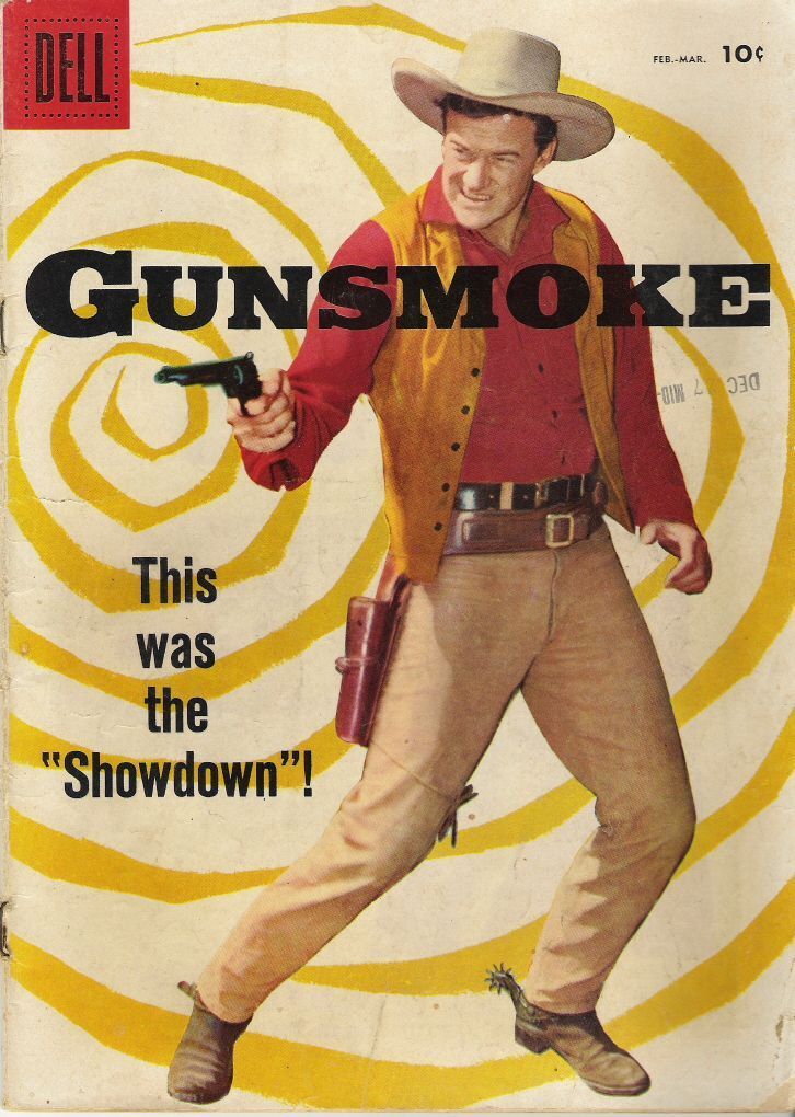 Gunsmoke #7 (1958) VG- 3.5 Williamson art James Arness photo cover ...