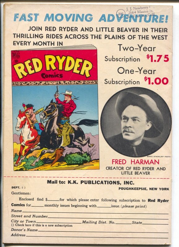 Red Ryder #68 1949-Dell-Fred Harman-Little Beaver-FN/VF | Comic Books ...