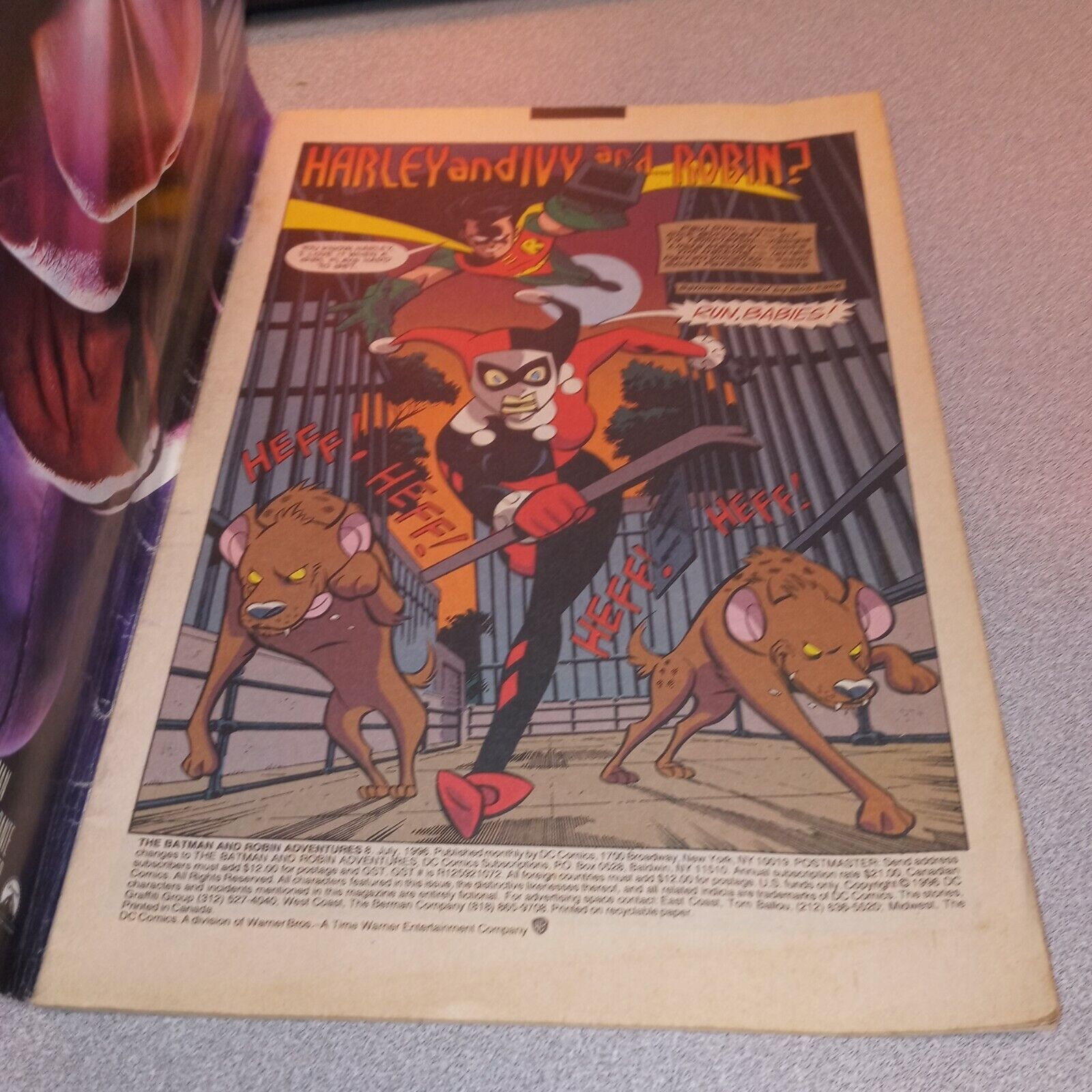 Batman and Robin Adventures #8 early HARLEY QUINN COVER DC UNIVERSE ...