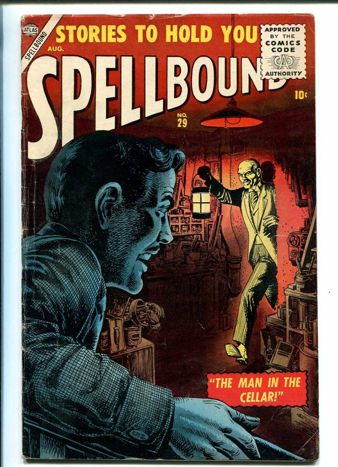 Spellbound #29 1956-Atlas-Joe Maneely-Steve Ditko-Robot-Horror-Vg+ ...