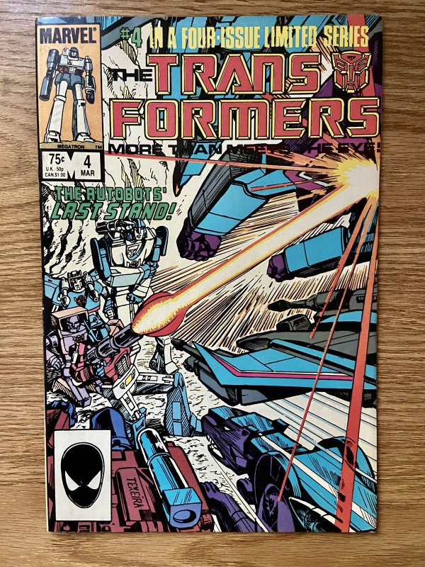 Marvel 1984 Transformers #4 - 1st Appearance Shockwave, 1st Dinobots ...