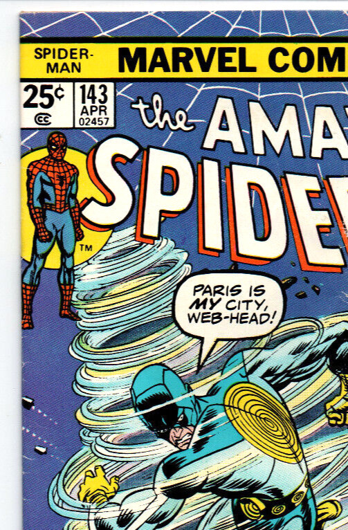 Amazing Spider-Man #143 - 1st appearance Cyclone - KEY - 1975 - VF ...
