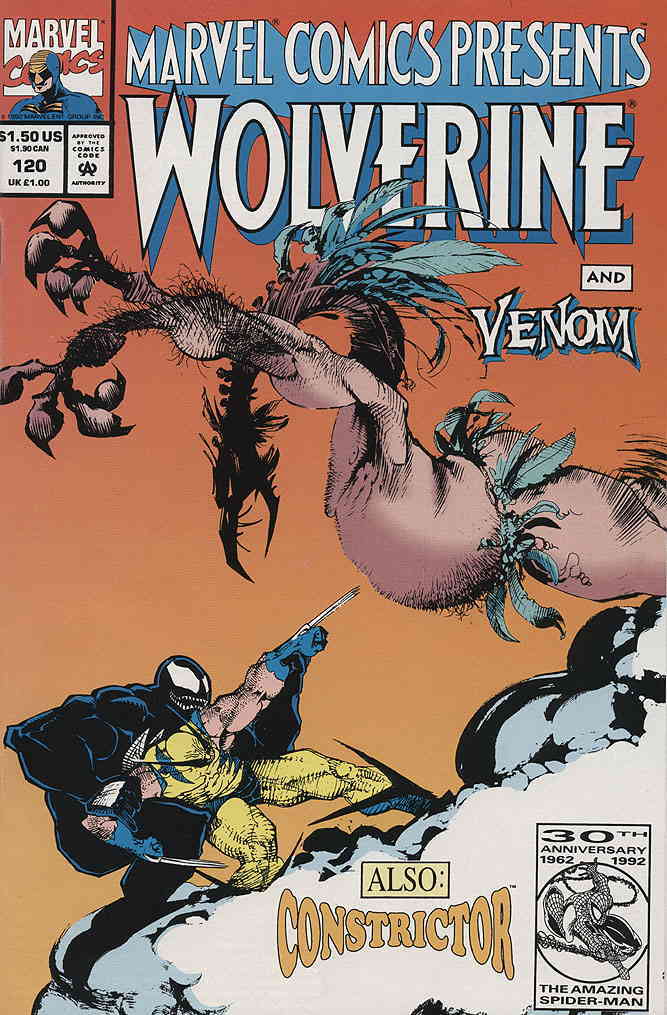 Marvel Comics Presents #120 VF ; Marvel | Venom Sam Kieth Wolverine ...