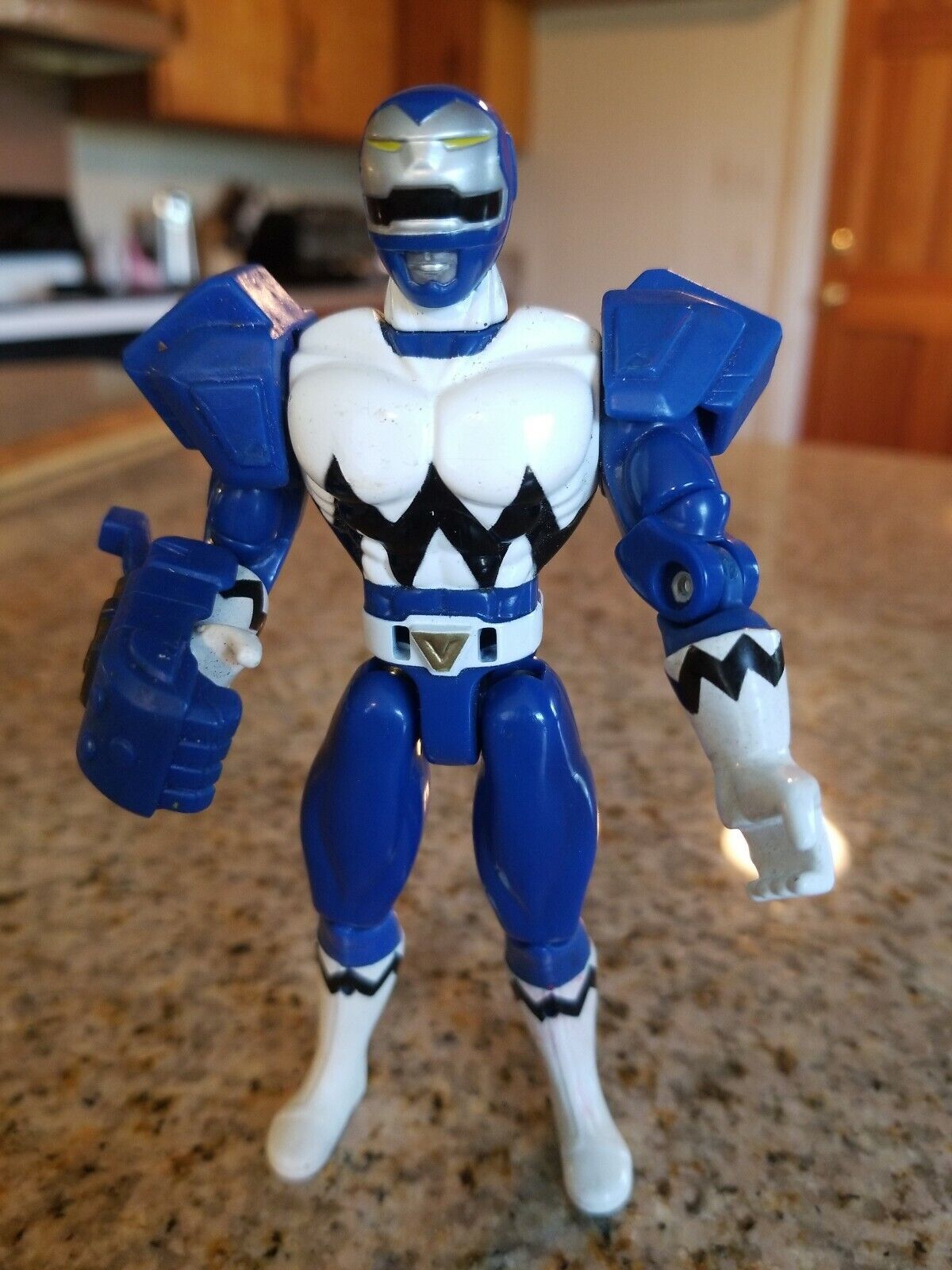 MMPR Power Ranger Blue Ranger 5.5in Action Figure 1999 Bandai Used ...