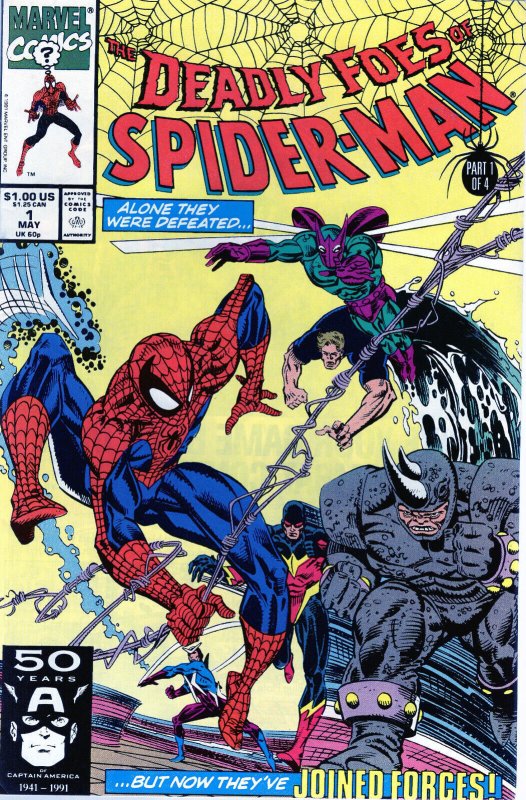 Deadly Foes of Spider-Man #1 - Al Milgrom Cover Art. Joe Rosen Art. (9. ...