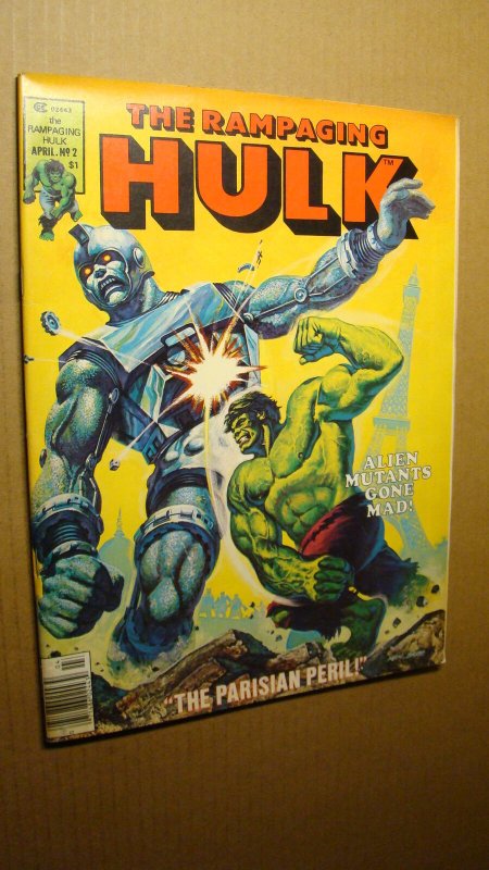 Rampaging Hulk 2 *Nice Copy* New X-Men Marvel Comic Magazine 1981 ...