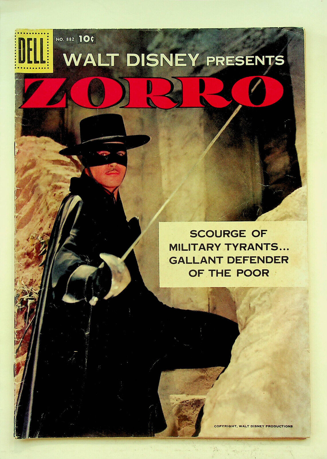 Four Color #882 - Walt Disney Presents Zorro (1957, Dell) - Good ...