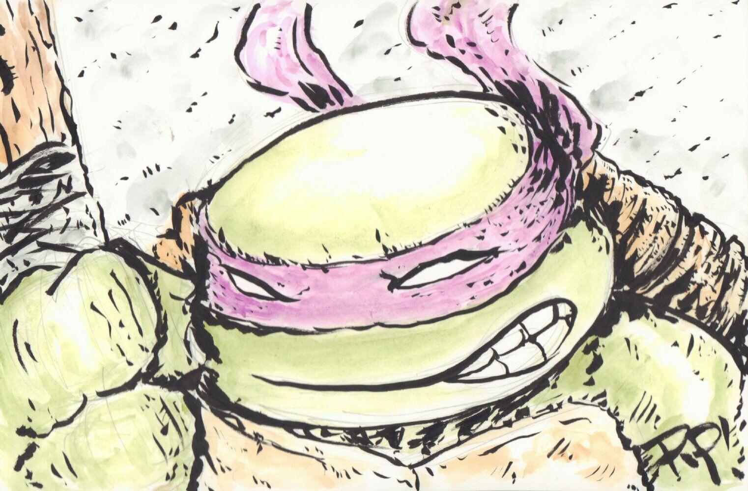 Donatello from the Teenage Mutant Ninja Turtles Color Drawing - art by ...