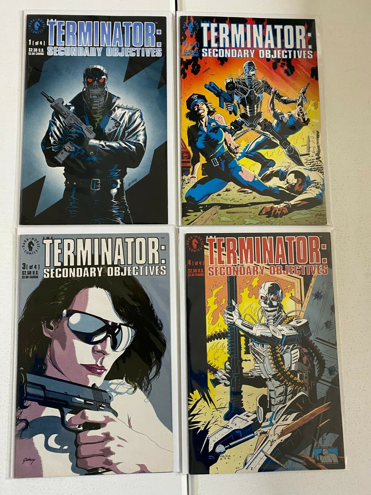 Terminator Secondary Objectives set #1-4 8.0 VF (1991 Dark Horse ...