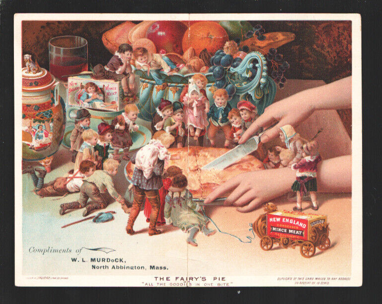 Fairy's Pie or "All The Goodies in One Site" Advertising Flyer 1870's ...