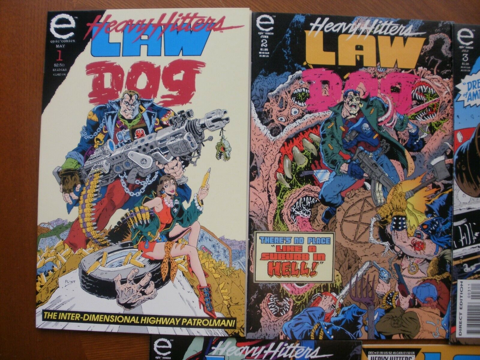 9 Epic Comics Heavy Hitters LAW DOG Comic #1 2 3 5 6 (x2) 8 (x2) 10 ...