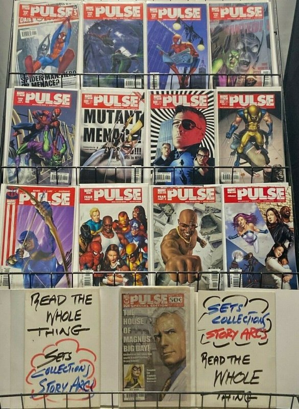 MARVEL'S THE PULSE COLLECTION! 13 BOOKS, includes House of M special ...