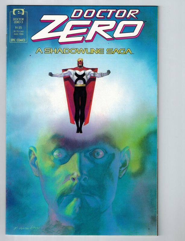 Doctor Zero # 3 August 1988 A Shadowline Saga Marvel Epic Comic Book S2 ...