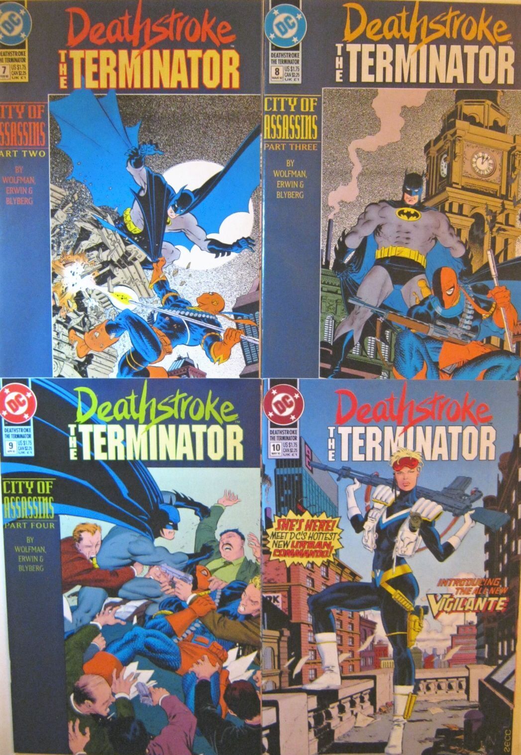 Deathstroke the Terminator #1 (1991) #5 6 7 8 9 10 & 14 Lot of 8 Issues ...