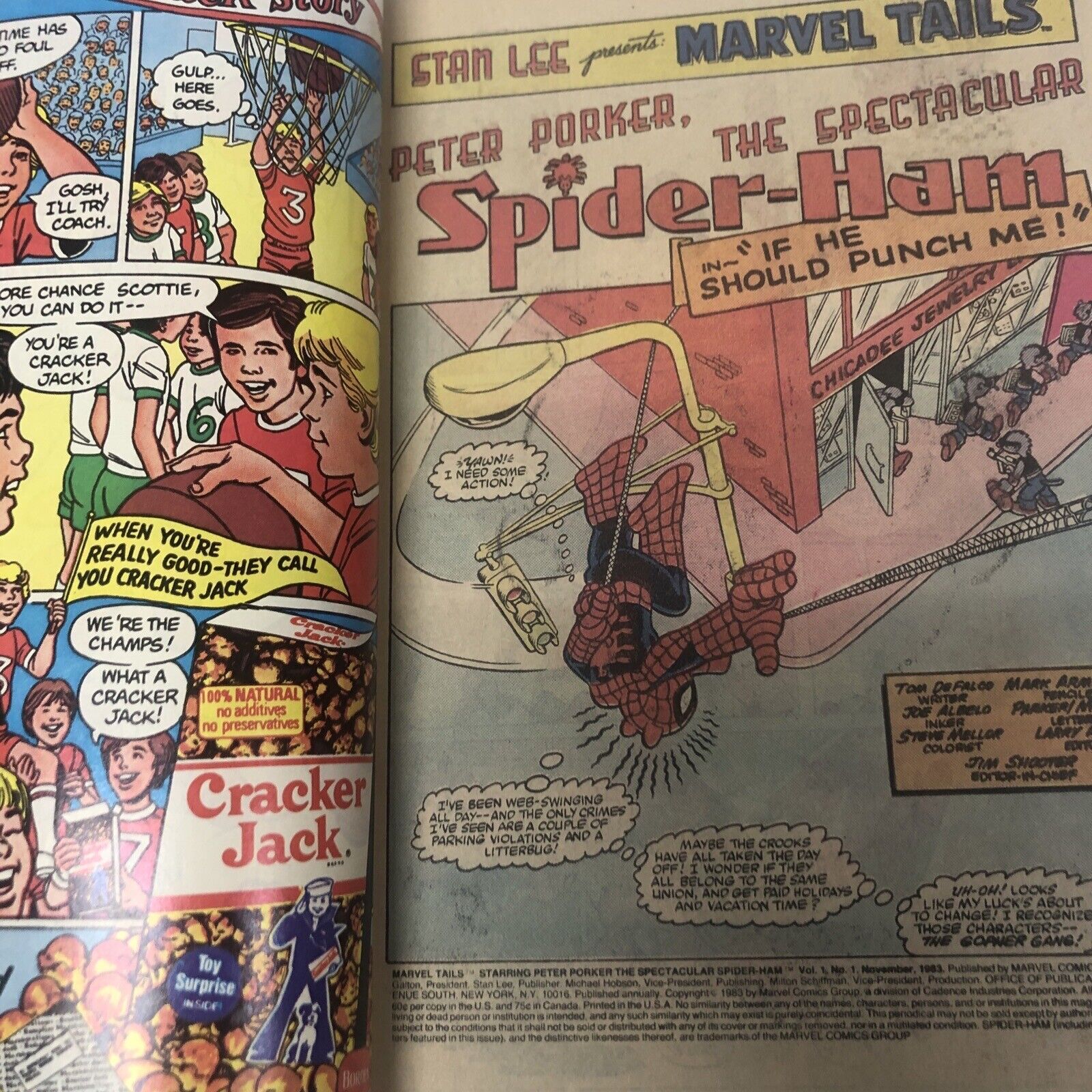 Marvel Tails Starring Peter Porker, Spectacular Spider-Ham(1983) #1 (NM ...
