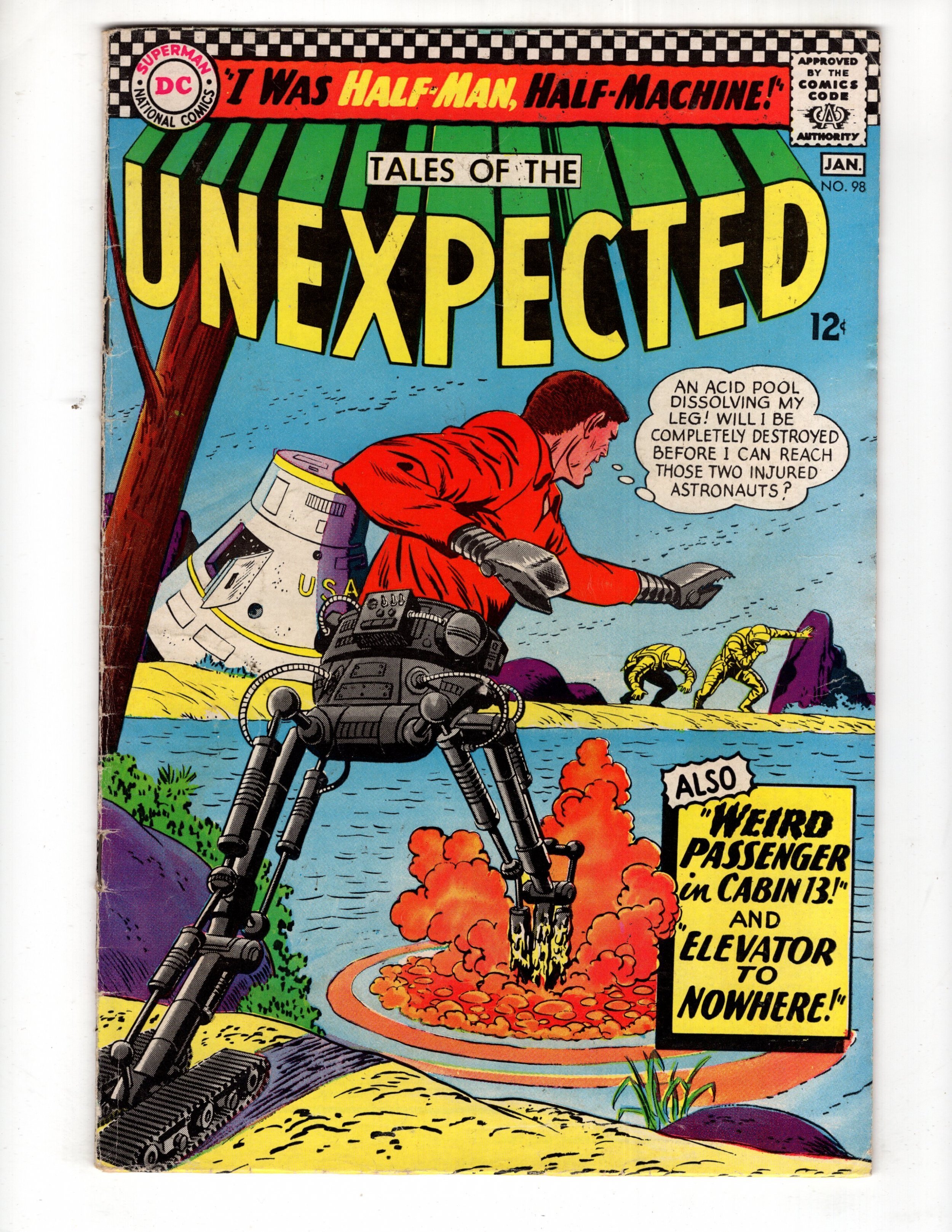 Tales of the Unexpected #98 (1967) "I WAS HALF-MAN, HALF-MACHINE!" SA ...